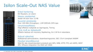 Emc Isilon - Scale Out NAS for Big Untructured Data | PPT