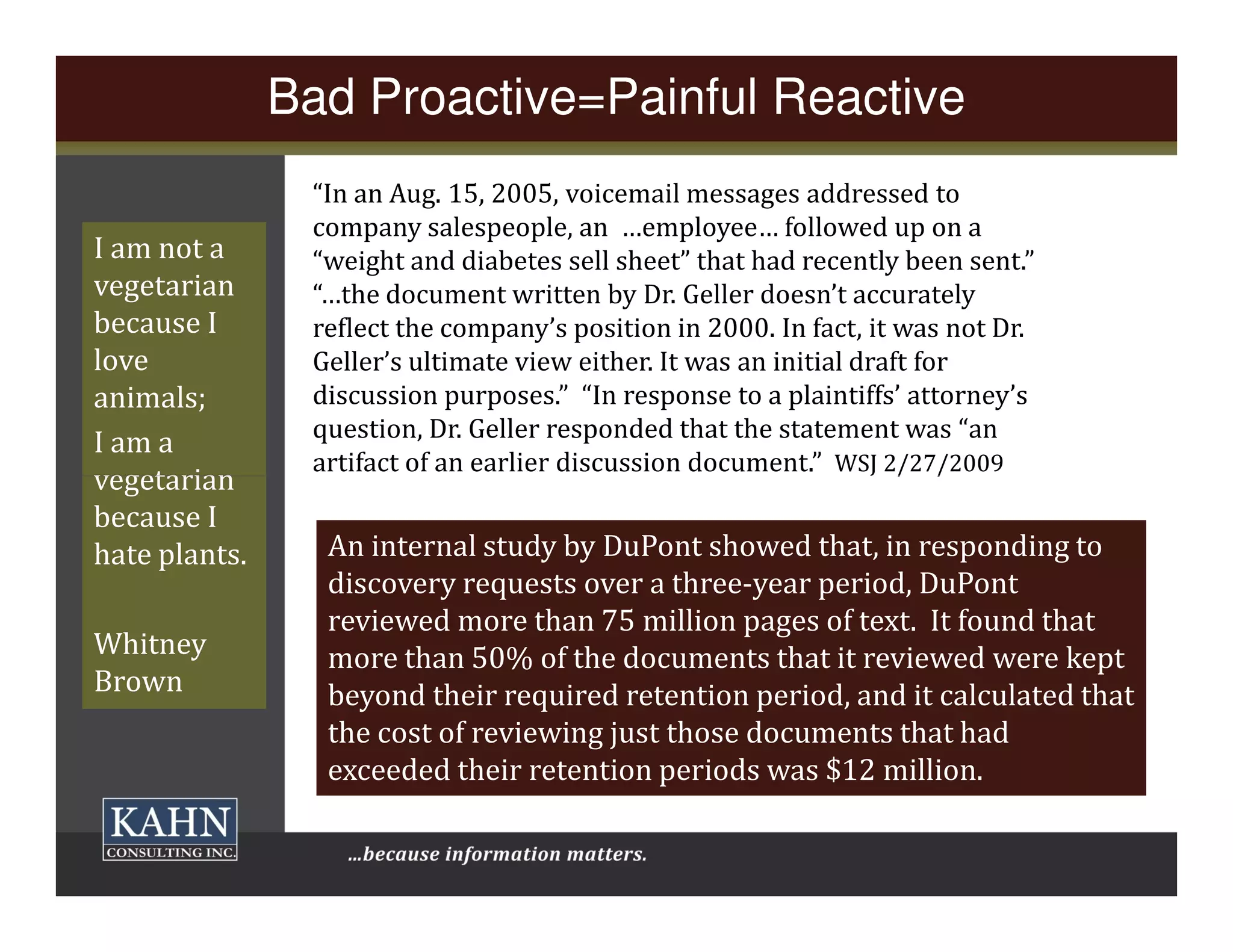 EMC Kazeon & Randolph Kahn eDiscovery webinar | PPT