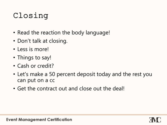 Emc lec 11 sales and quote | PPT