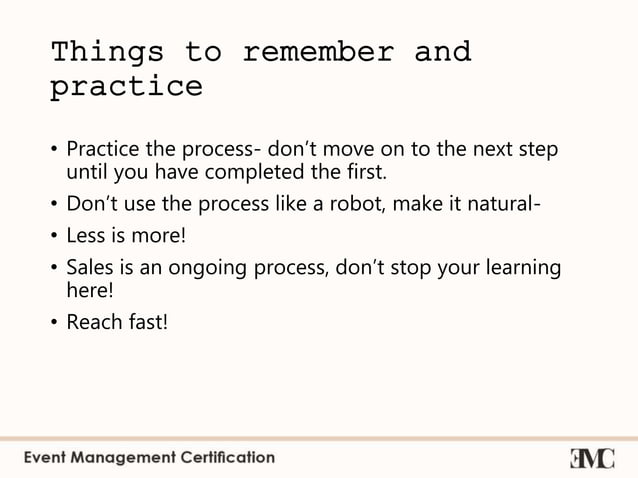 Emc lec 11 sales and quote | PPT