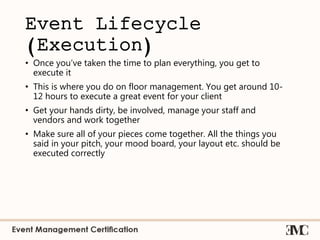 Emc lec 13 event lifecycle | PPT