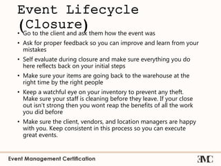 Emc lec 13 event lifecycle | PPT