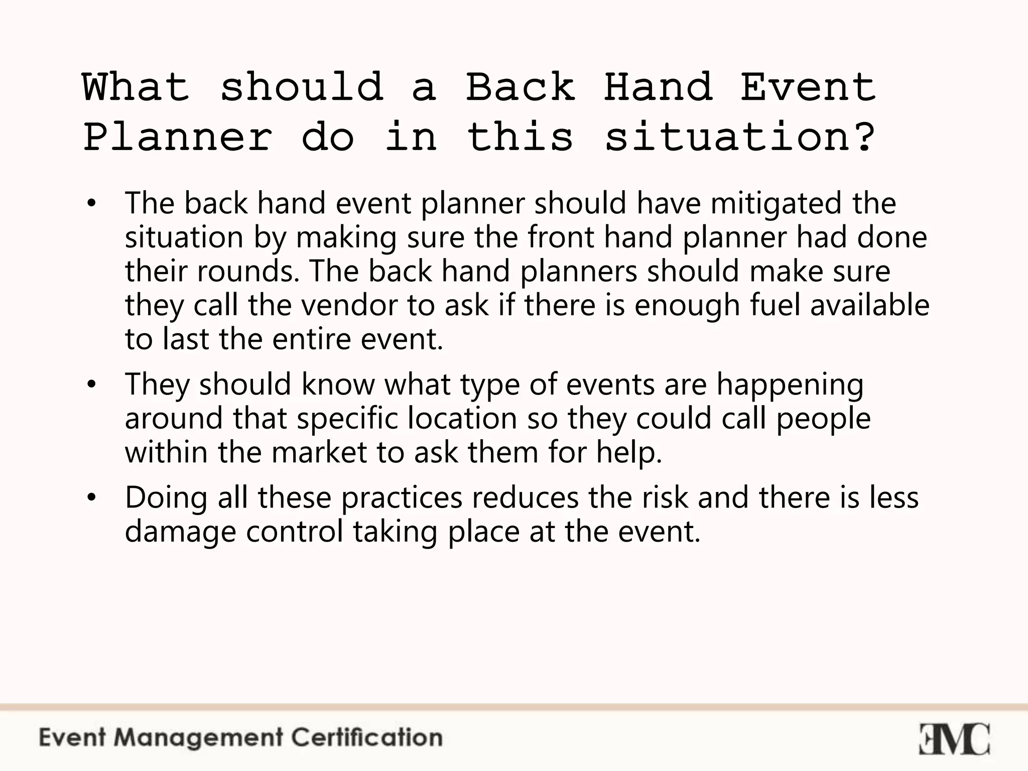 Emc lecture 1 what is event management | PPT
