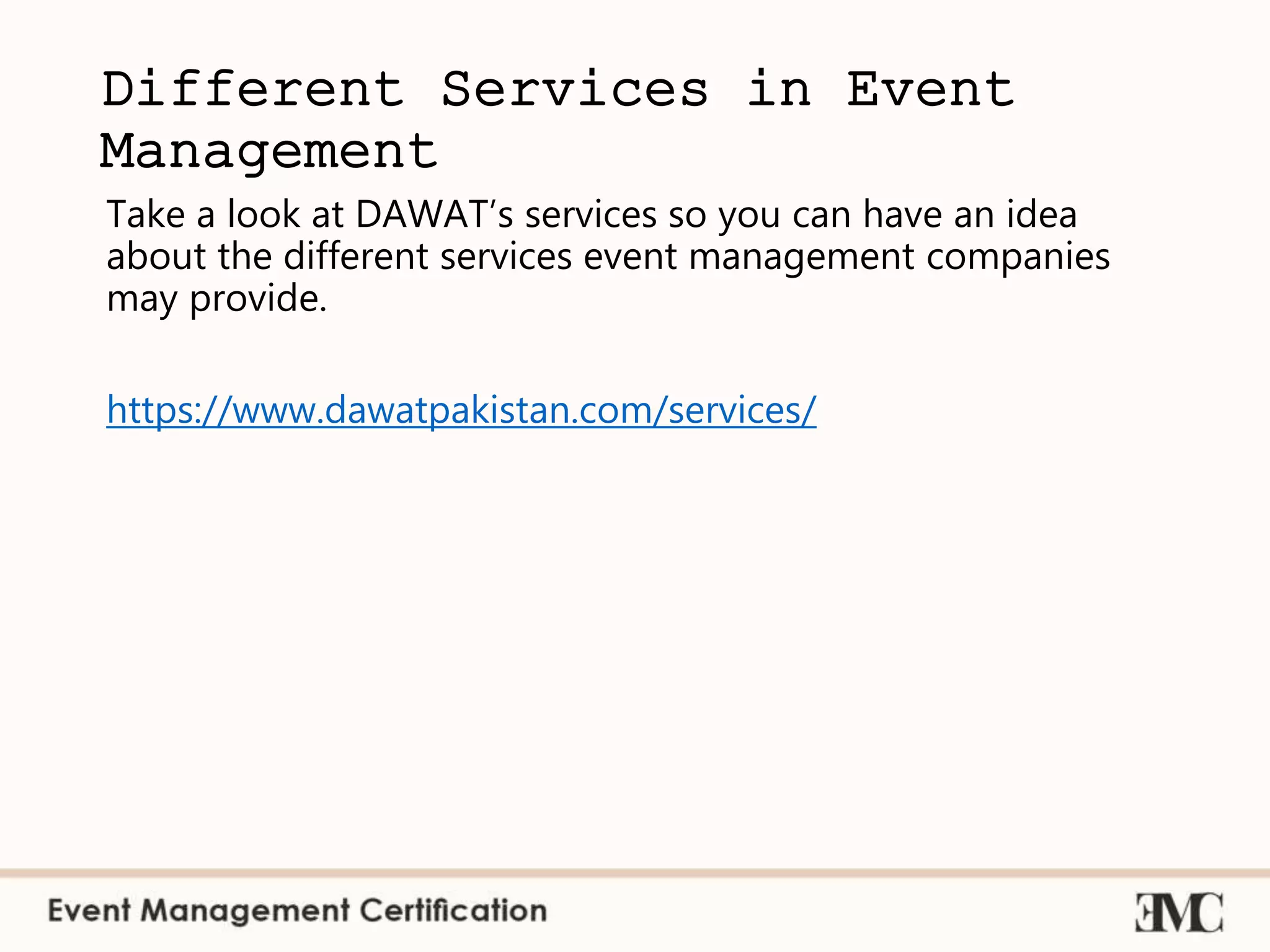 Emc lecture 1 what is event management | PPT