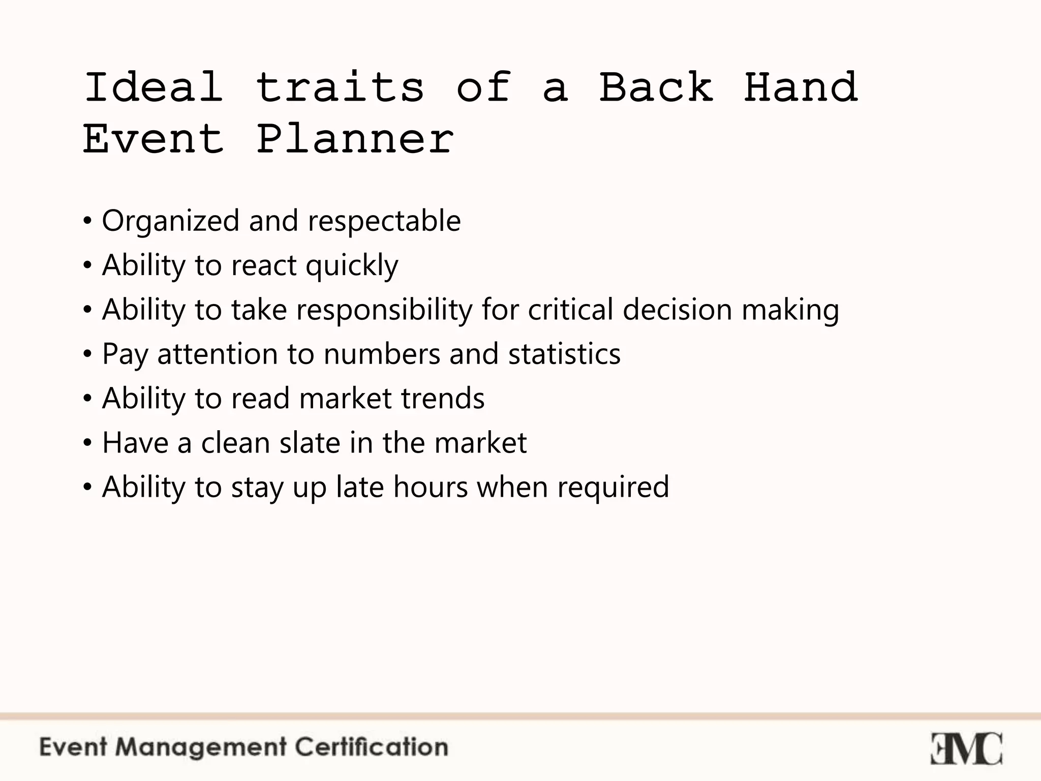 Emc lecture 1 what is event management | PPTX