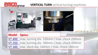 EMCO Milling - Turning Machines | PPTX | Woodworking | Arts and Crafts