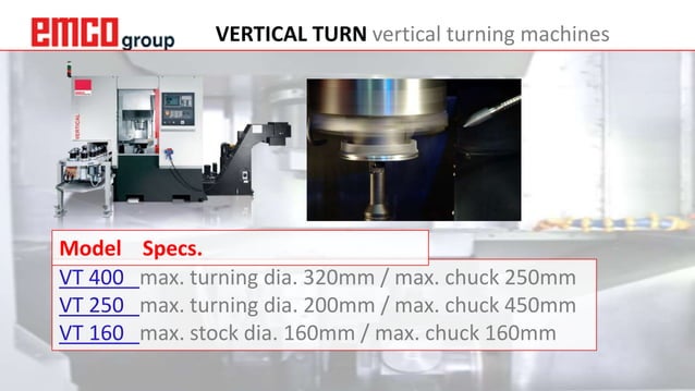 EMCO Milling - Turning Machines | PPTX | Woodworking | Arts and Crafts