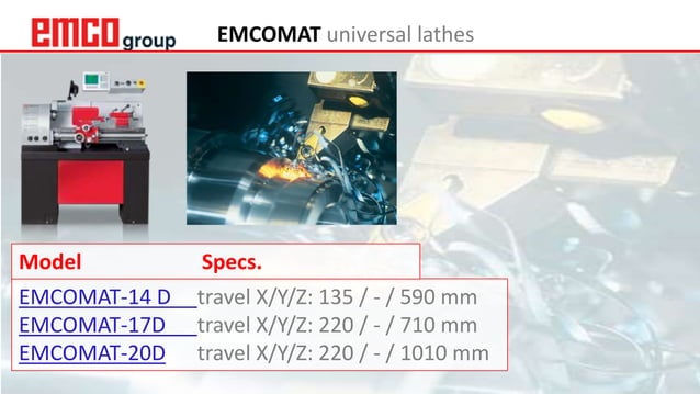 EMCO Milling - Turning Machines | PPTX | Woodworking | Arts and Crafts