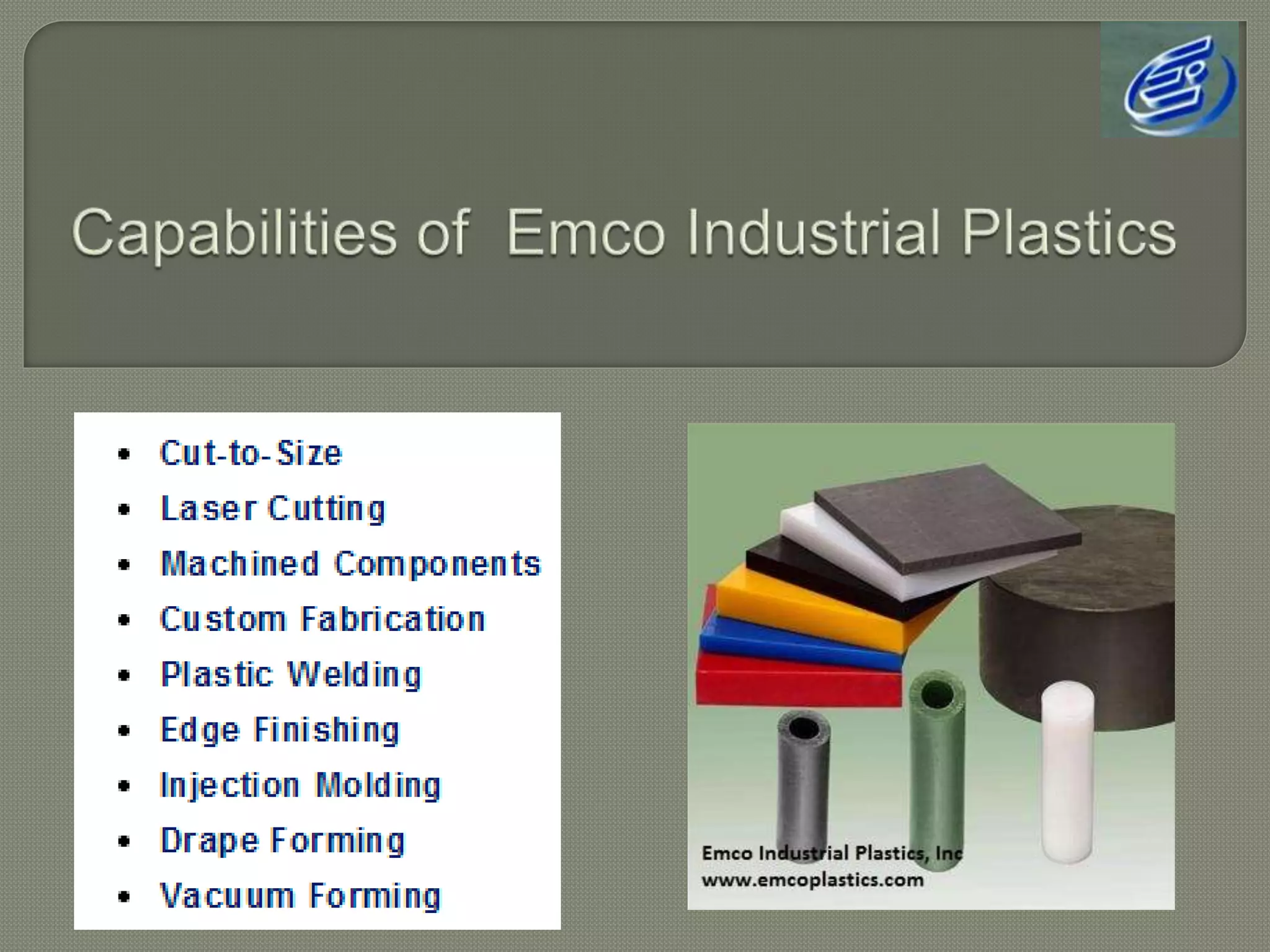 Industrial Plastics Fabrication Capabilities | PPT