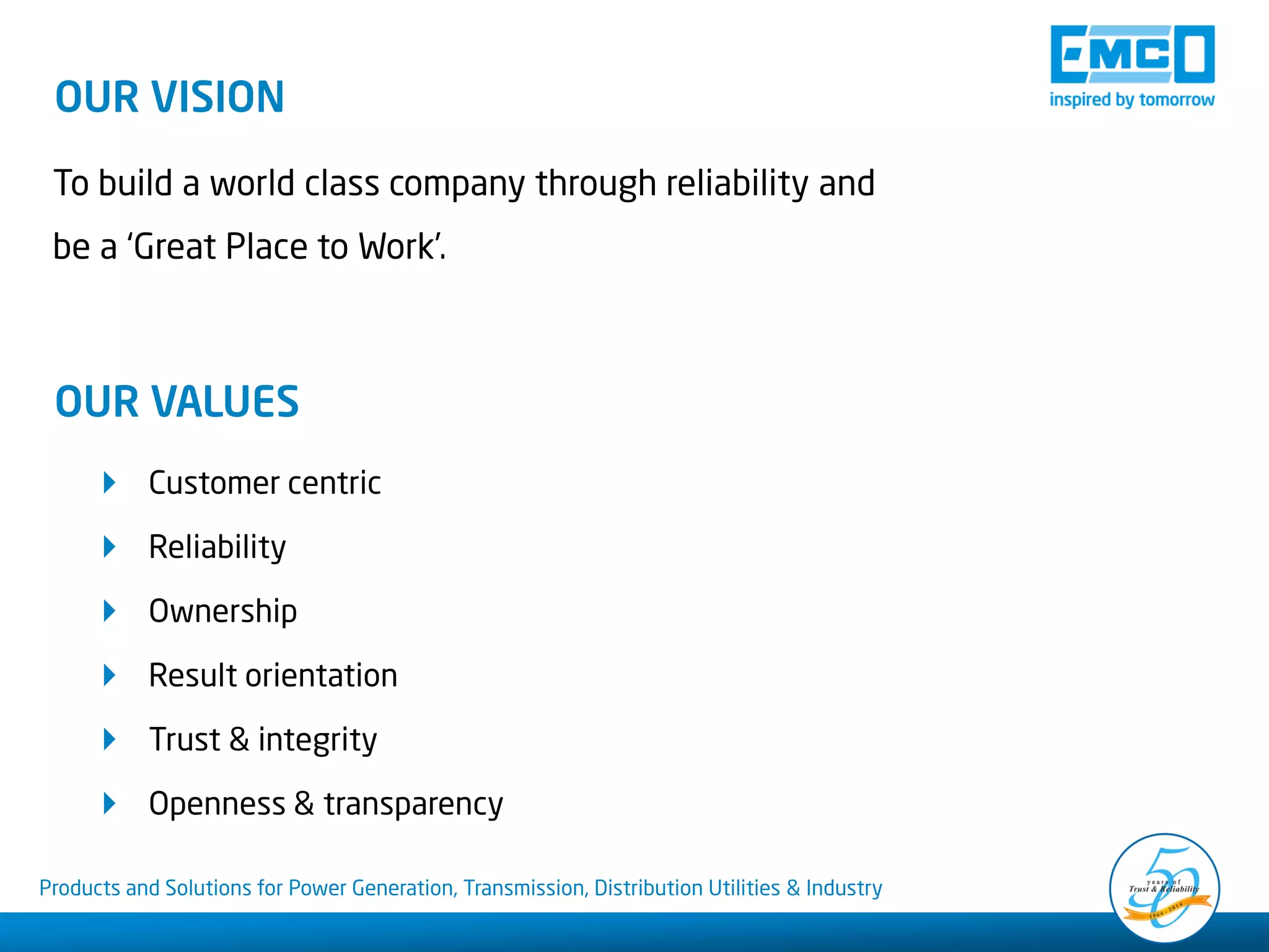 EMCO Ltd. Corporate Presentation | PDF