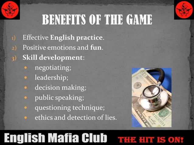 English Mafia Club's presentation | PPTX | Video Game Genres | Video Gaming