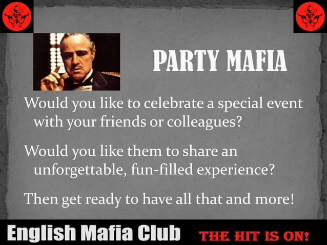 English Mafia Club's presentation | PPTX | Video Game Genres | Video Gaming