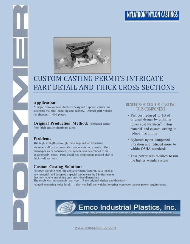 Nylon Castings: Nylatron | PDF