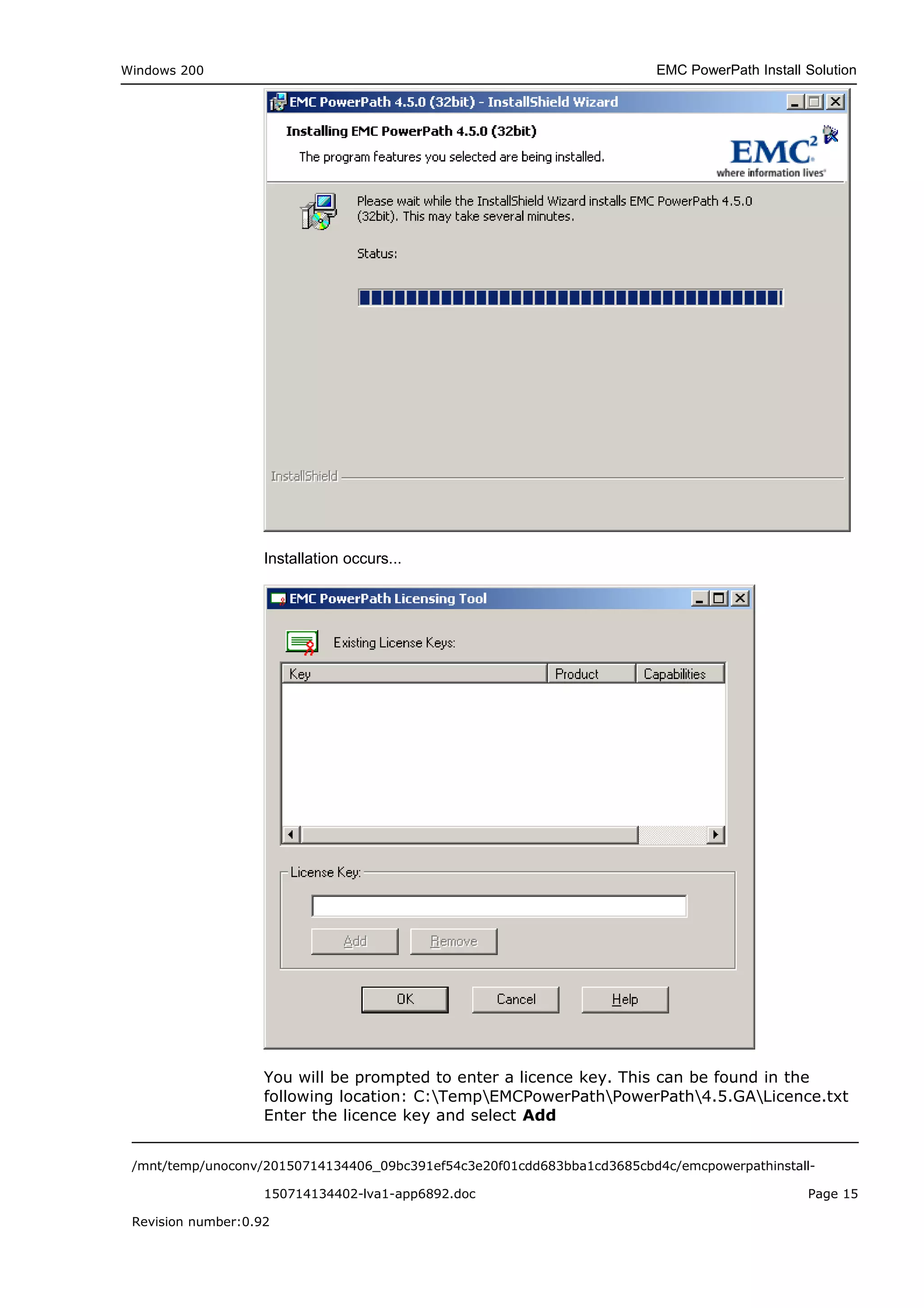 Emc power path install | DOC