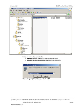 Emc power path install | DOC