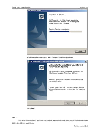 Emc power path install | DOC