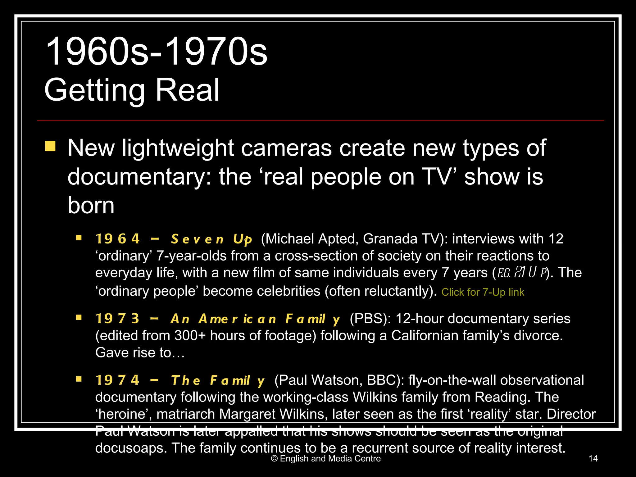Reality TV unit1 introduction to (EMC) | PPT