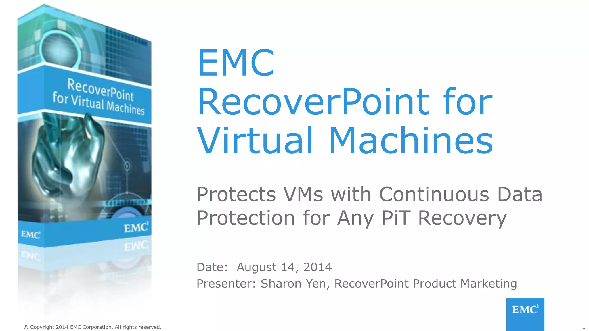 Emc recoverpoint technical | PPTX