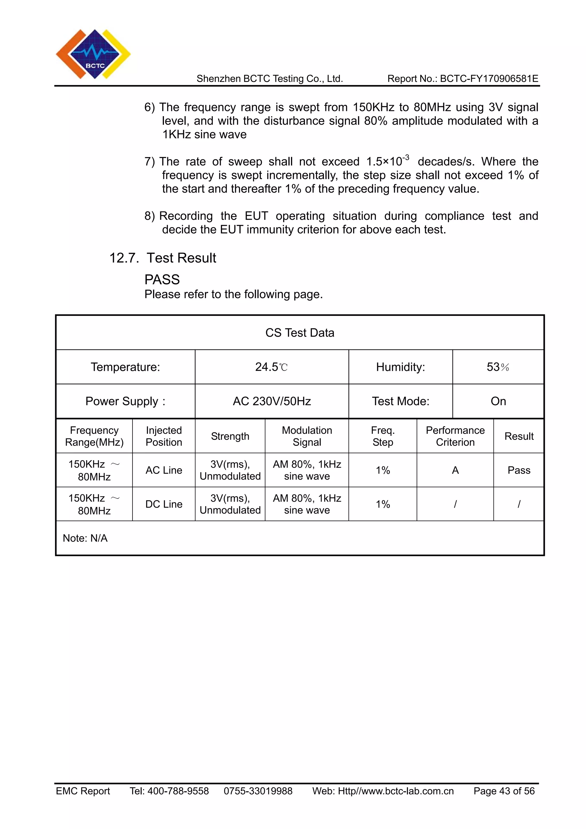 CE/EMC TEST REPORT | PDF