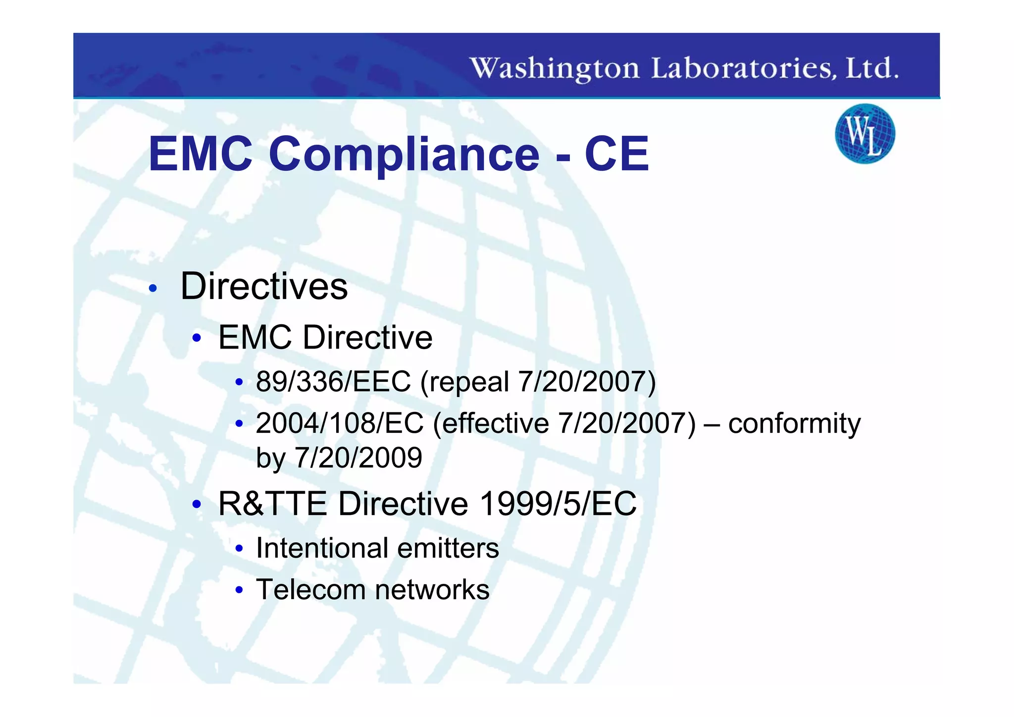 Emc–Safety Weee–Ro Hs Compliance Overview | PPT