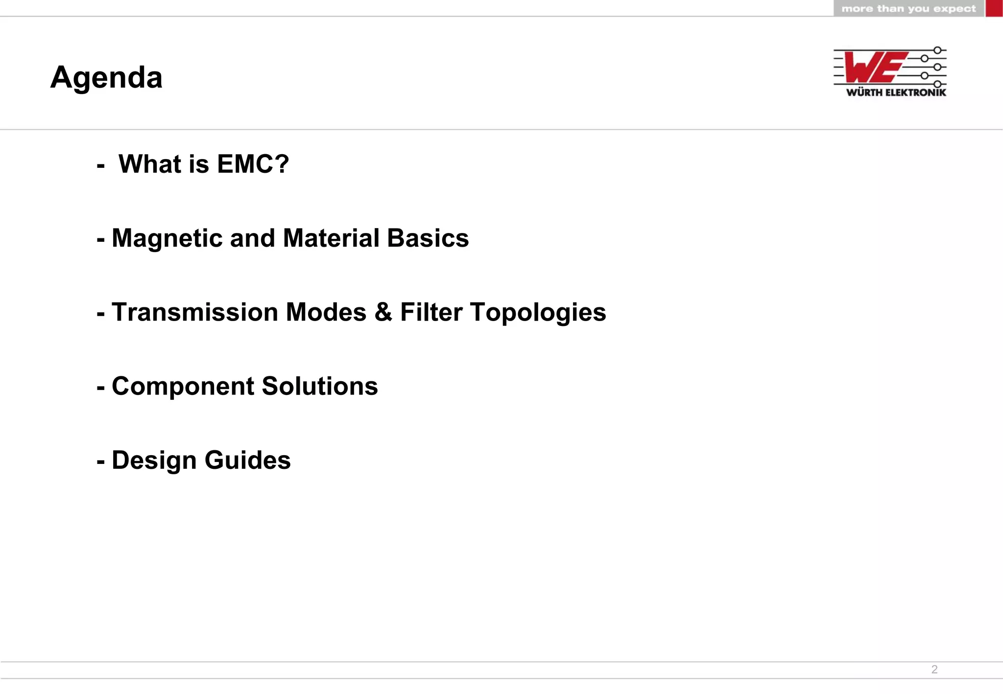 EMC. Wurth Electronics (UK) Ltd. | PDF
