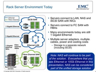 Fibre Channel over Ethernet (FCoE), iSCSI and the Converged Data Center | PPT