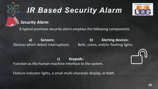 IR Based Security Alarm | PPTX