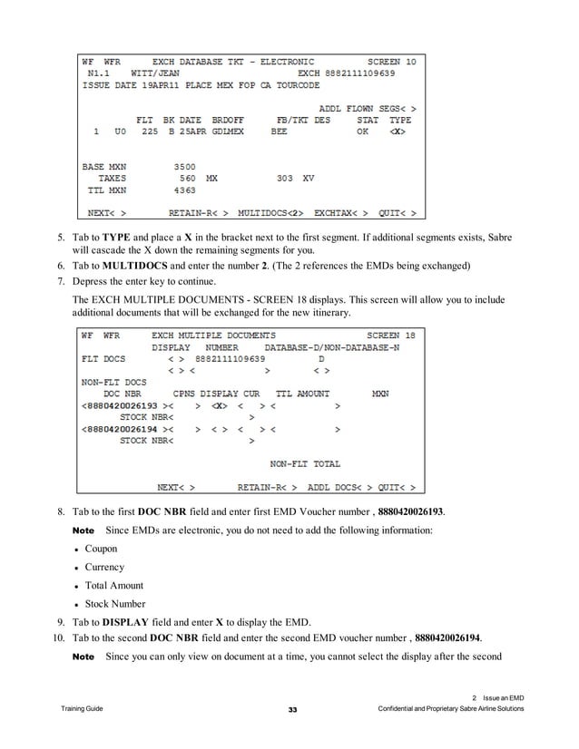 Sabre GDS Reservation system and ticketing 5 | PDF