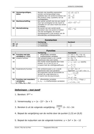 Toegepaste Wiskunde | PDF