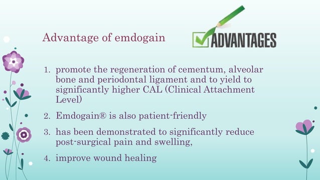 Emdogain by dr. maryam salman | PPTX | Oral care | Personal Care