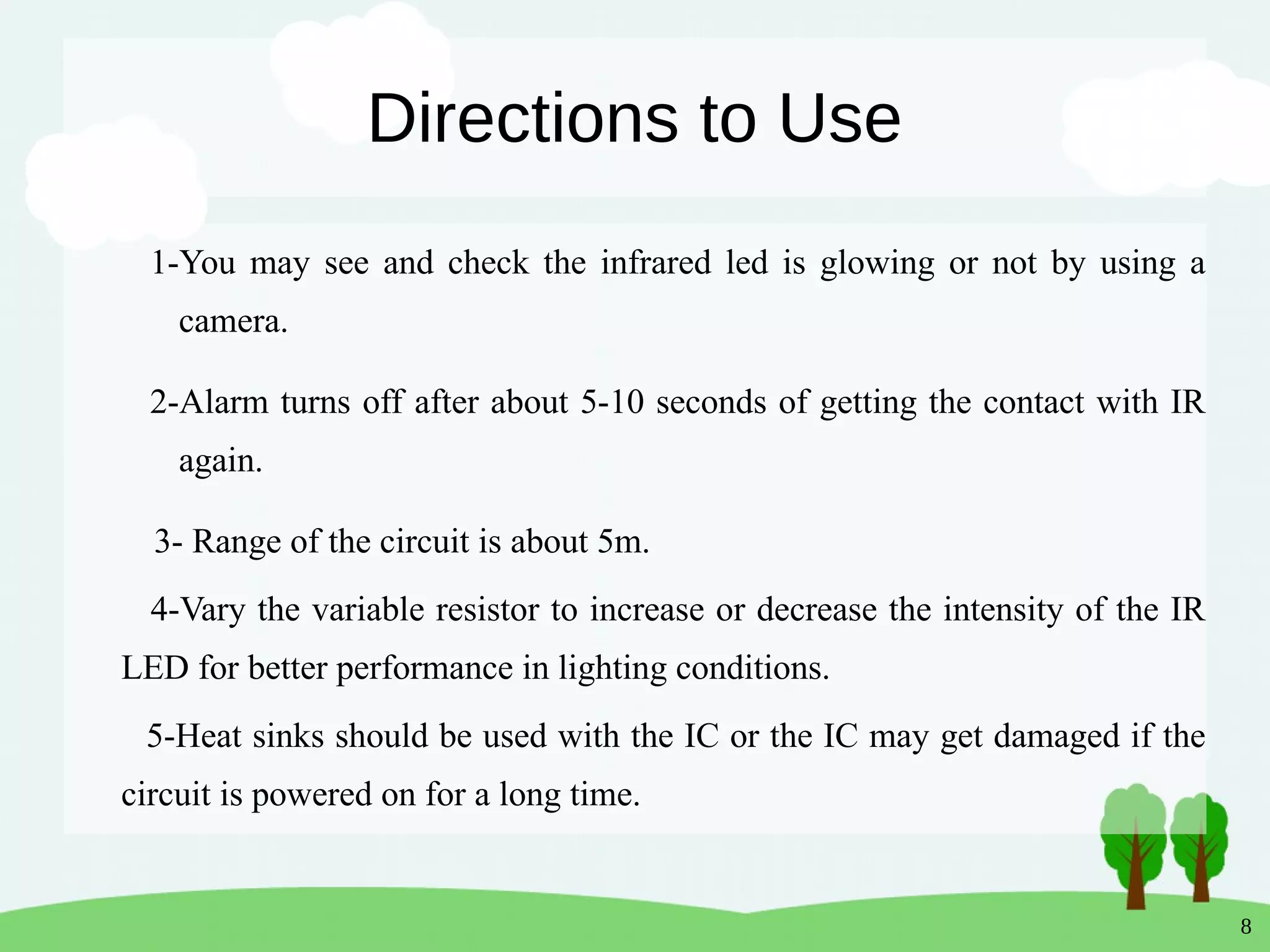 Ir based security alarm system | PDF