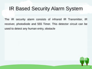 Ir based security alarm system | PDF
