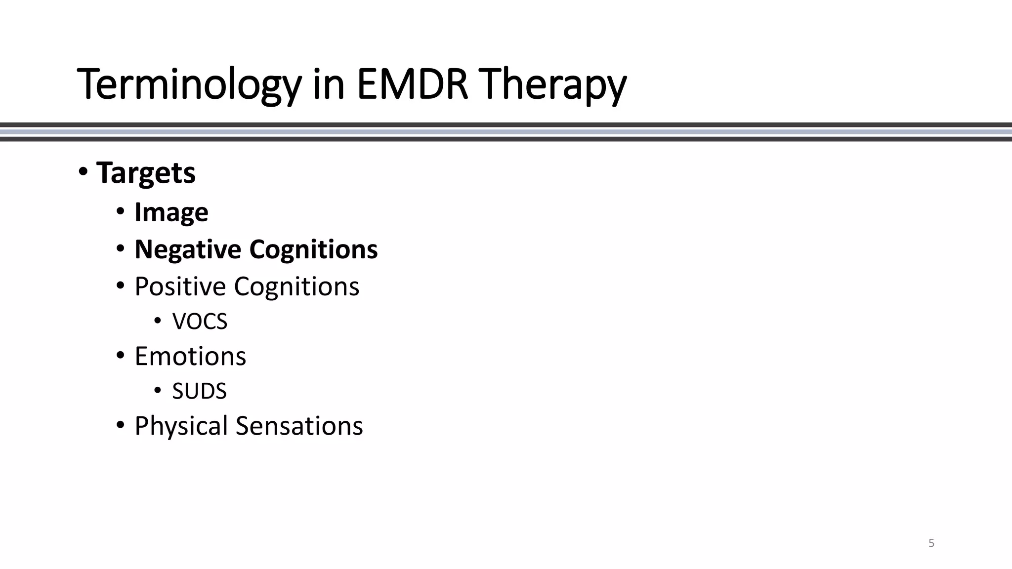 Eye Movement Desensitization and Reprocessing Therapy - EMDR | PPTX