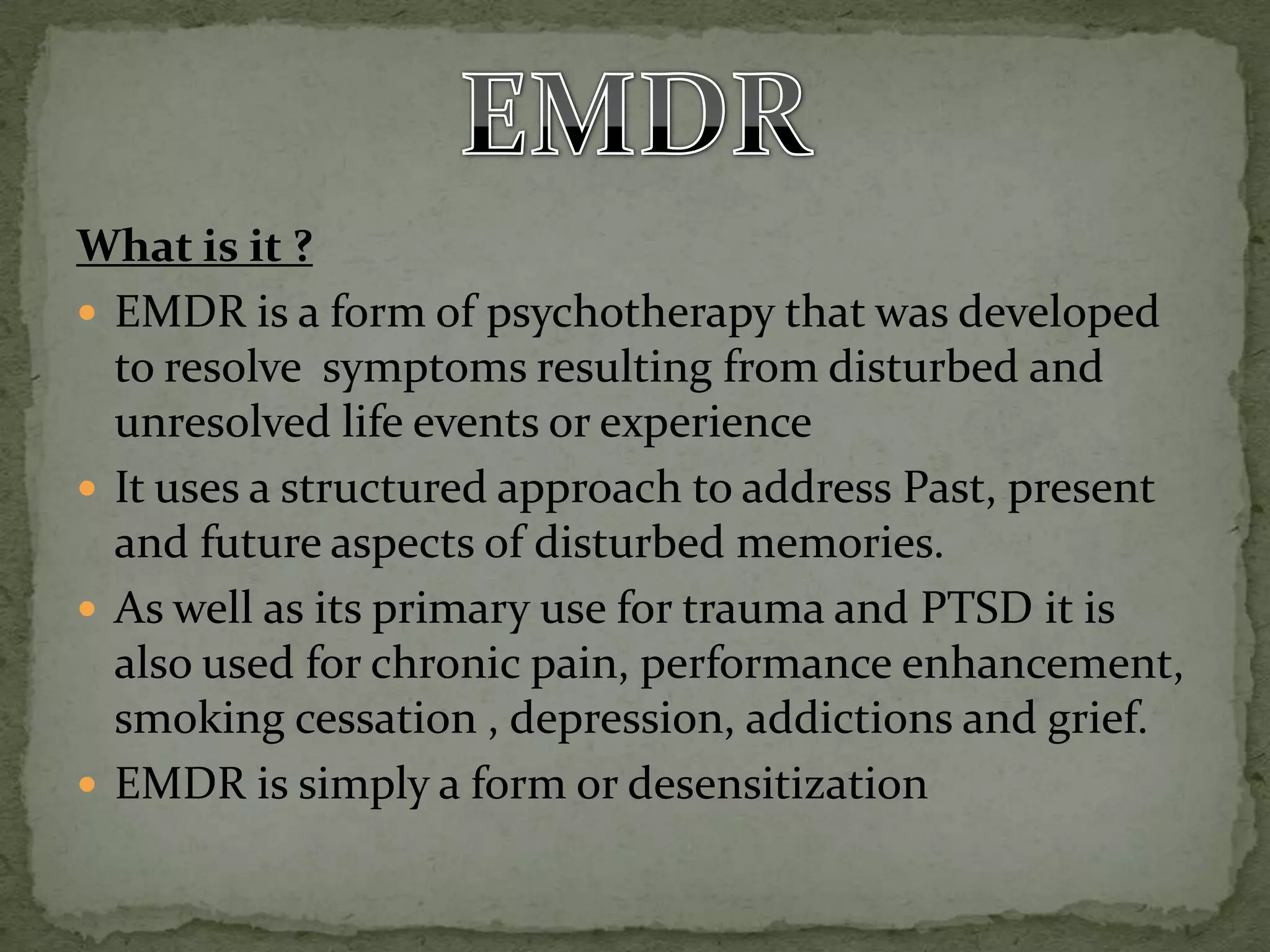EMDR Powerpoint Presentation | PPTX