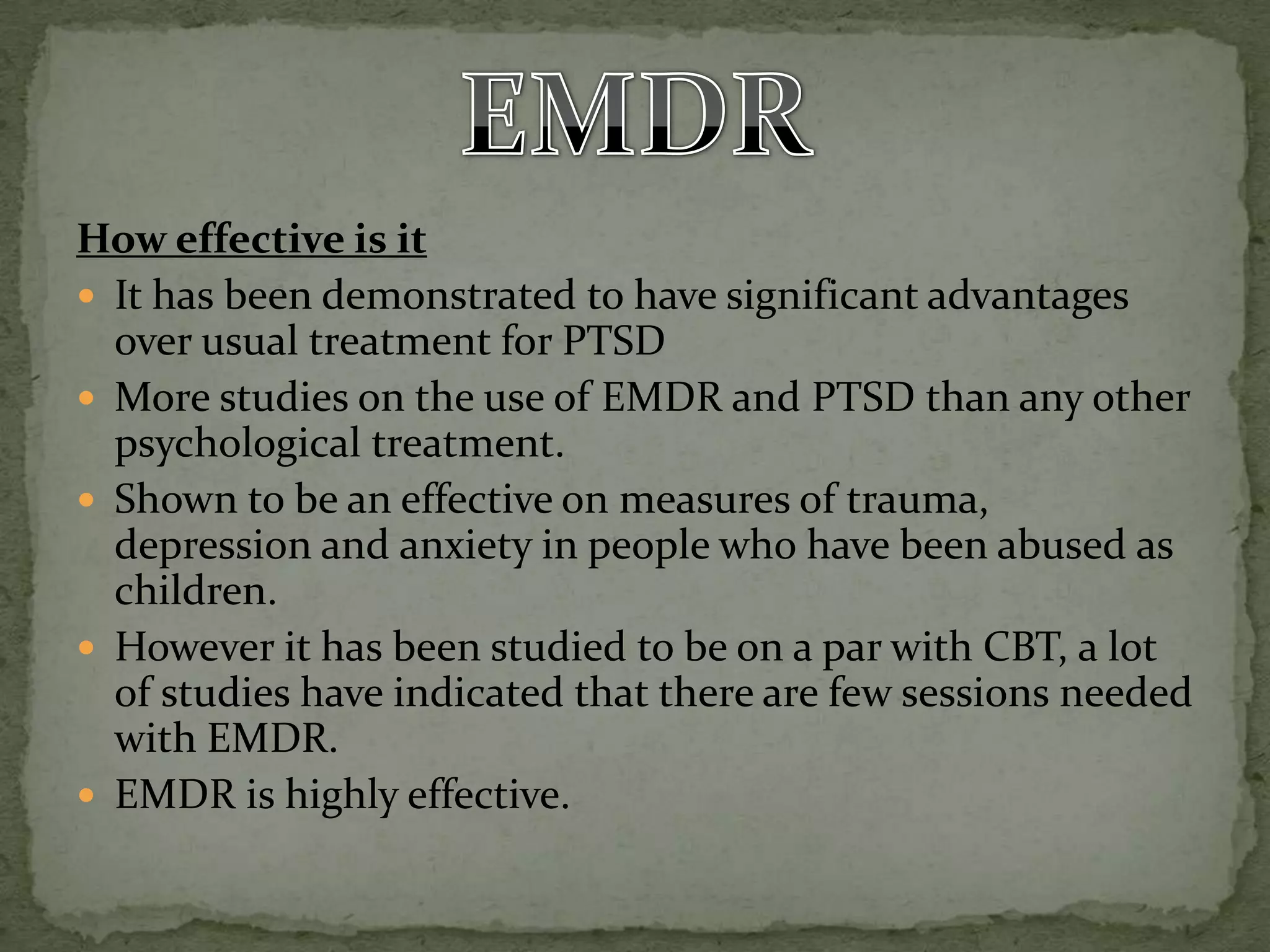 EMDR Powerpoint Presentation | PPTX