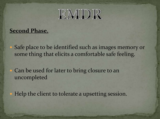 EMDR Powerpoint Presentation | PPTX | First Aid | Injuries