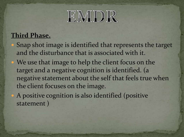 EMDR Powerpoint Presentation | PPTX | First Aid | Injuries