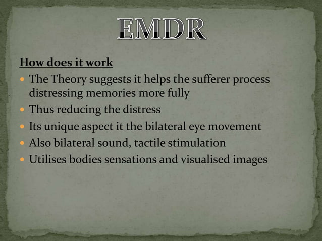 EMDR Powerpoint Presentation | PPTX | First Aid | Injuries