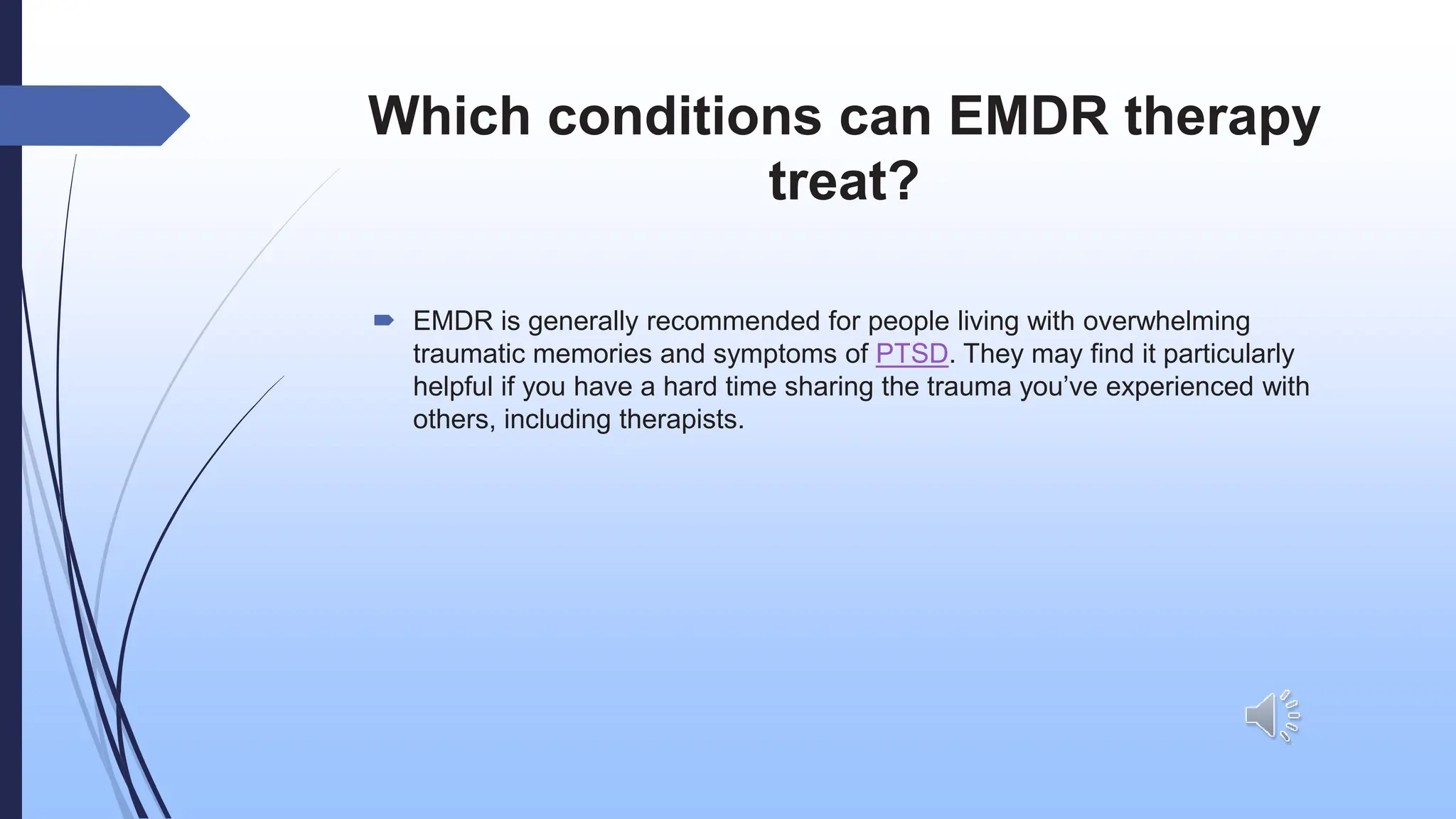 EMDR -EYE MOVEMENT DESENSITIZATION THERAPY | PPTX