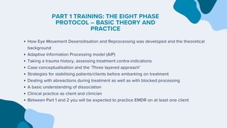 EMDR Training for Therapists, Counsellors, Psychologists | EMDR Works | PDF