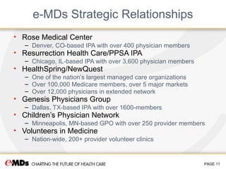 e-MDs Summary Overview | PPT