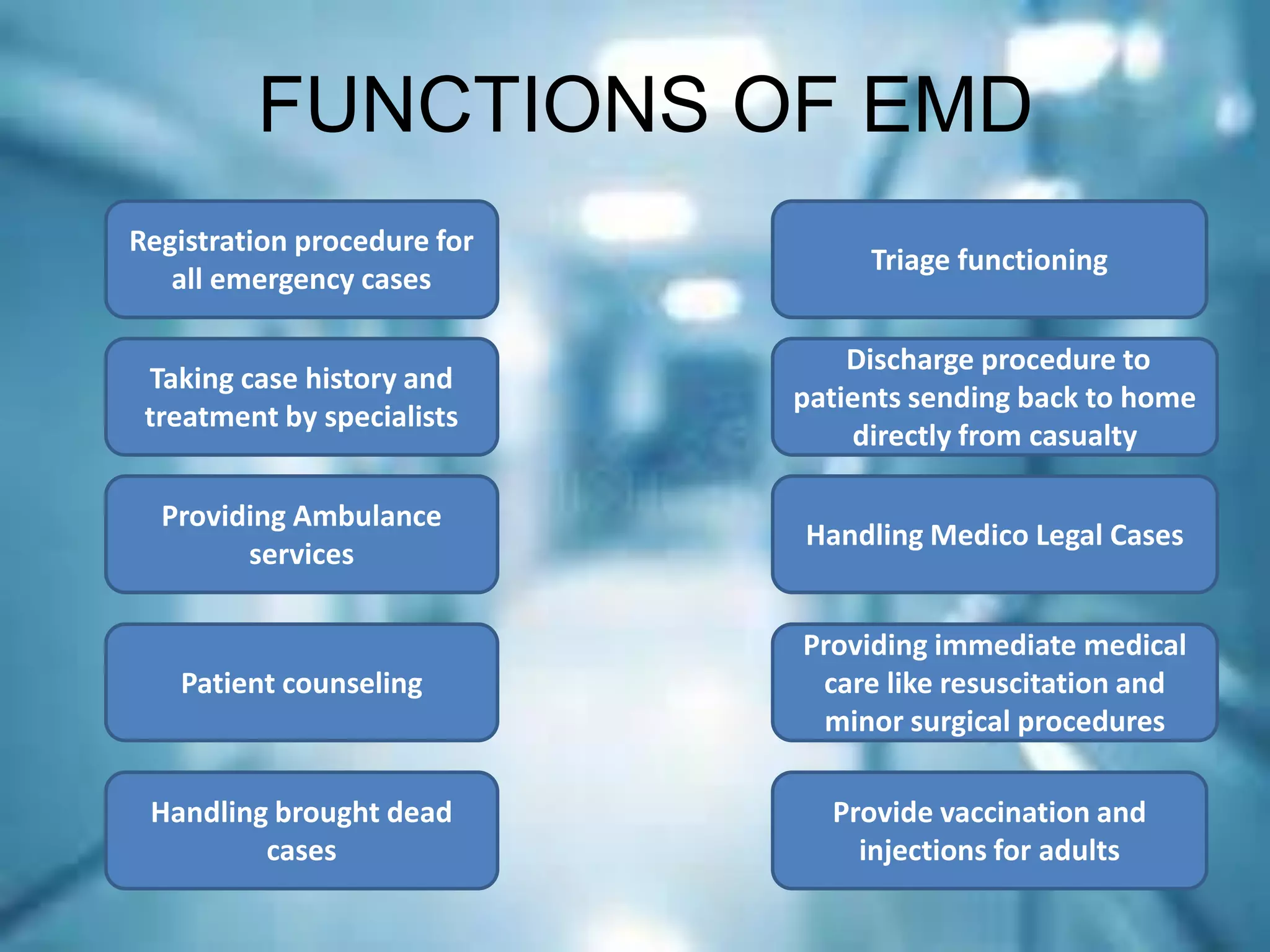Accident & emergency Department | PPTX