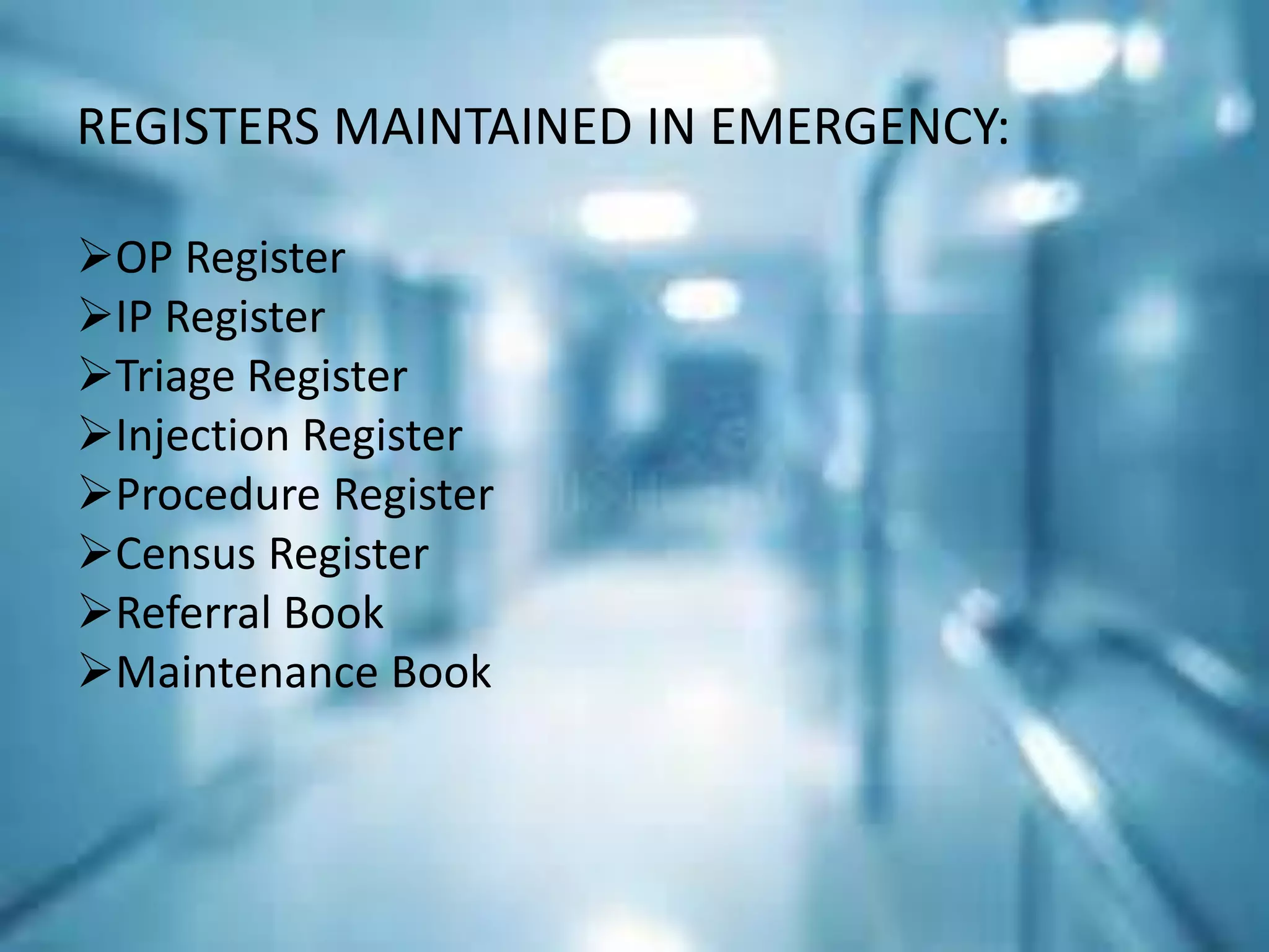 Accident & emergency Department | PPTX