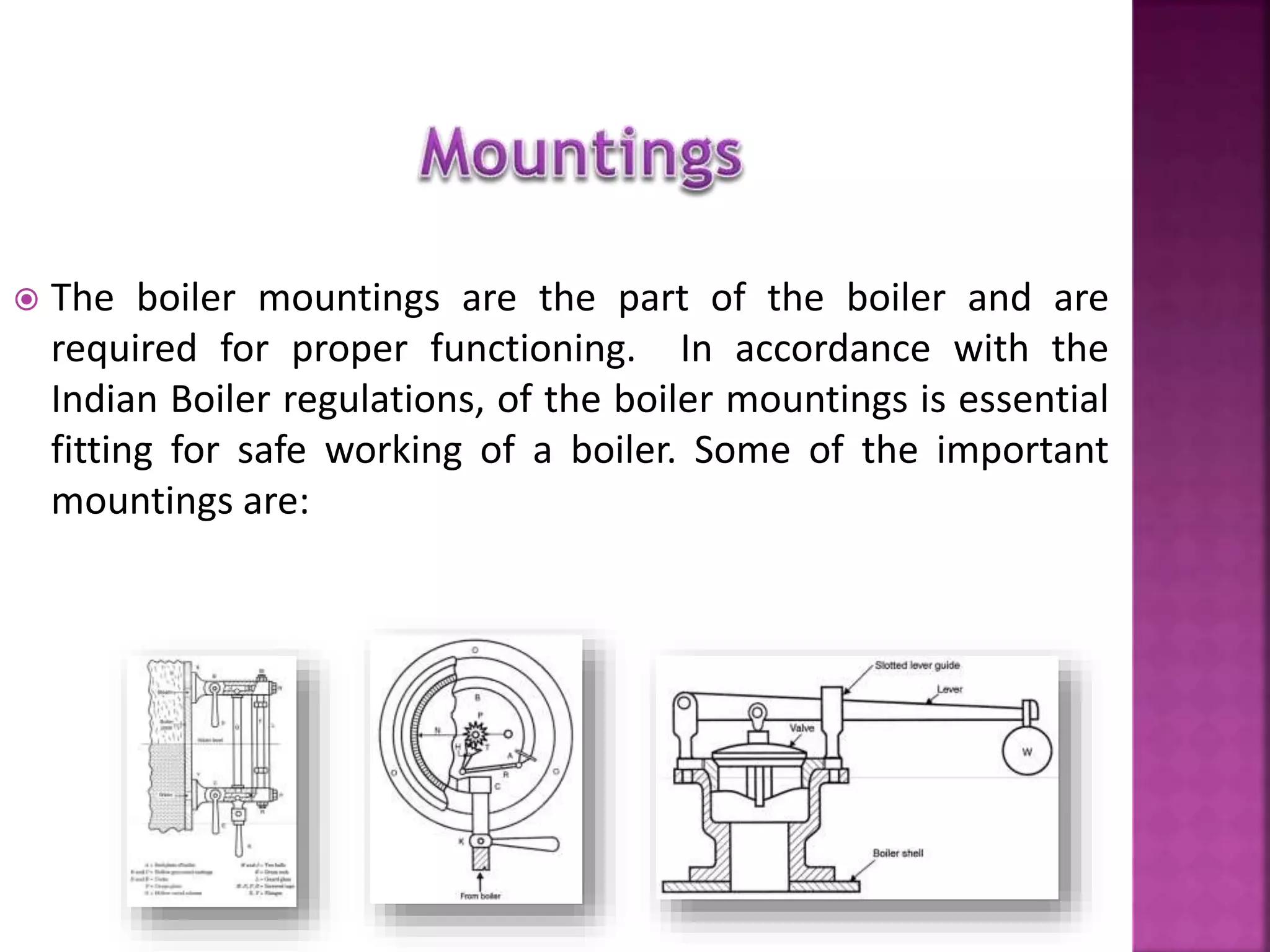 mounting and accessories of boiler in eme | PPTX