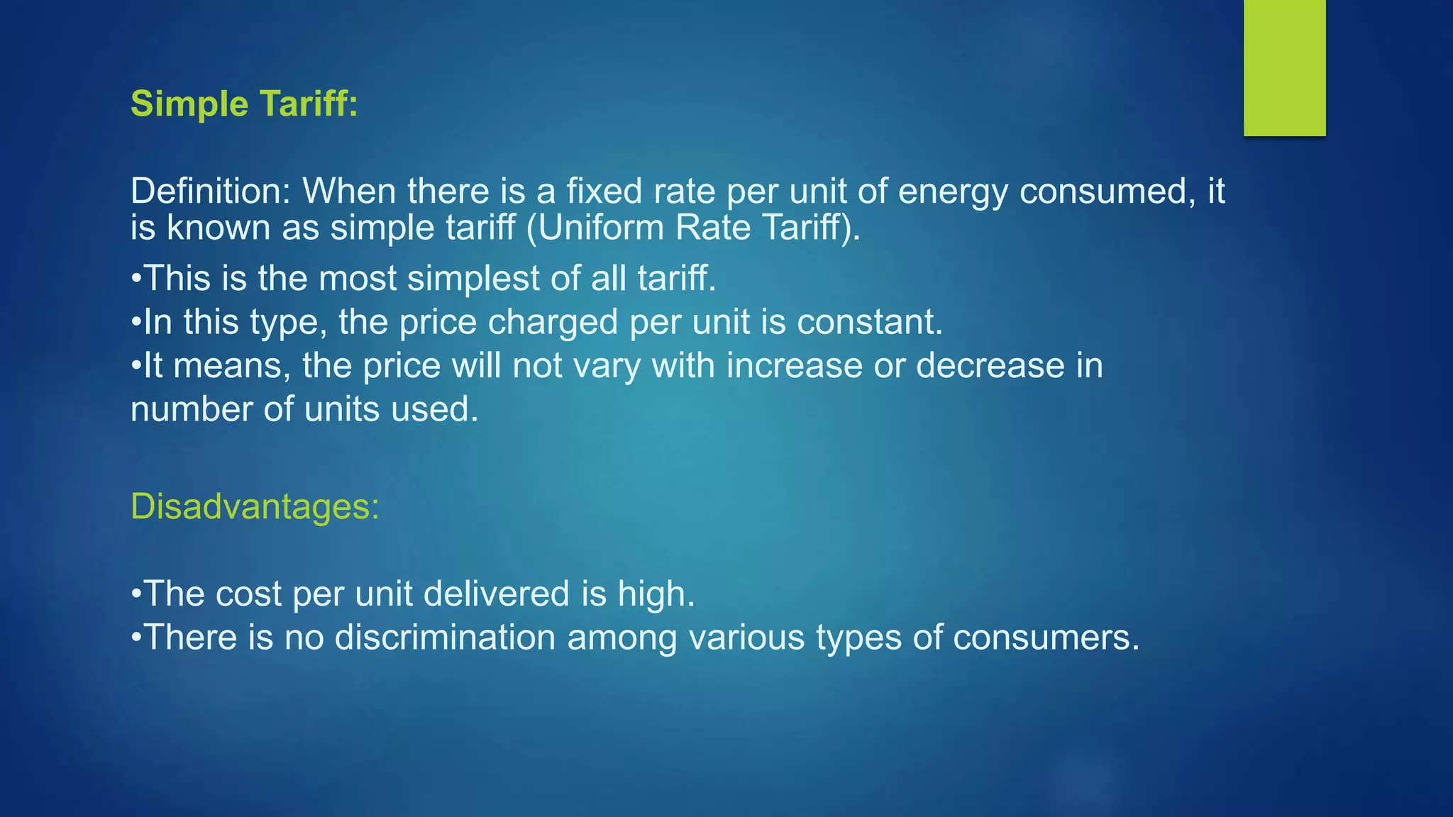 Types of Tariffs | PPTX