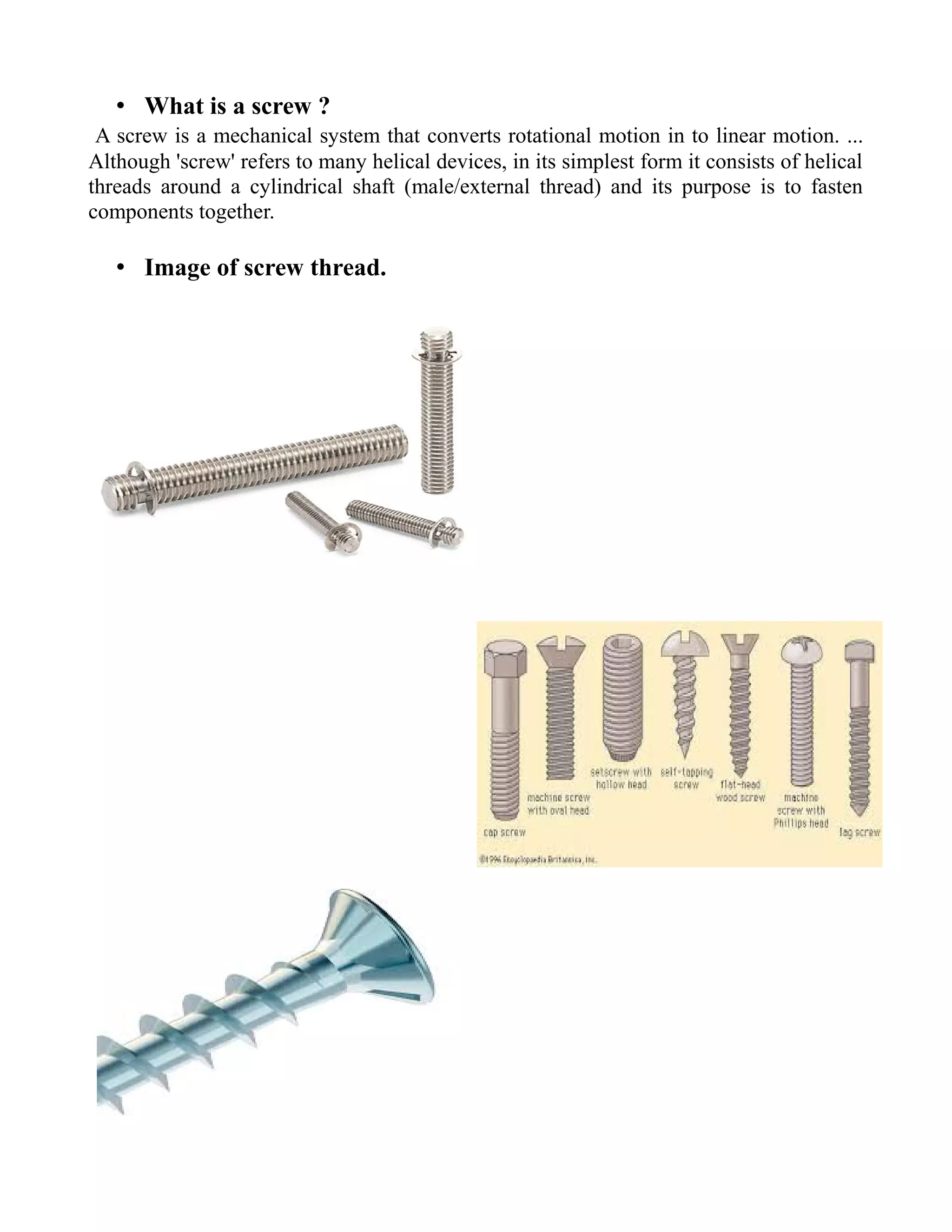 screw thread terminology and measurement by optical profile projector | PDF
