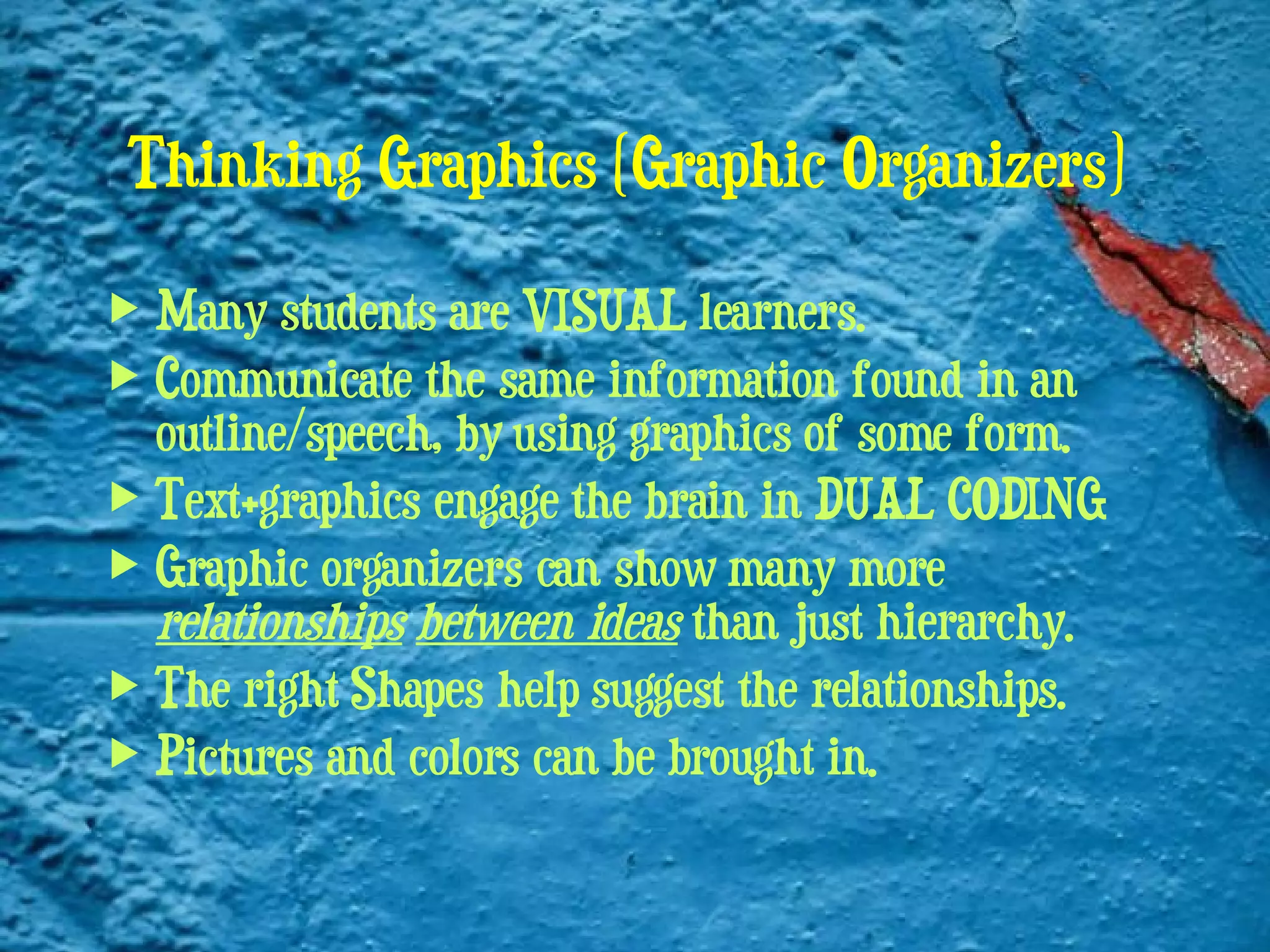 Teaching With Thinking Graphics | PPT | Technology & Computing