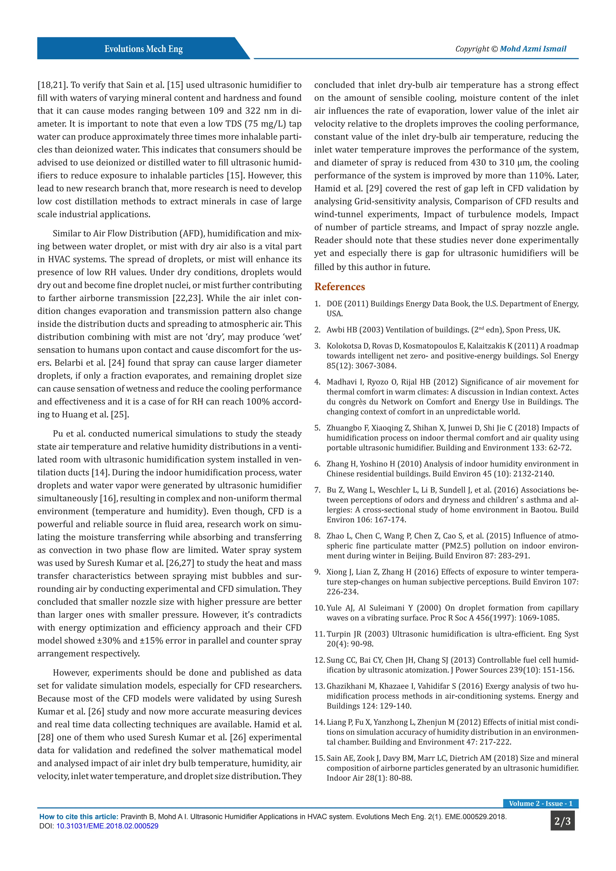 Ultrasonic Humidifier Applications in HVAC system | PDF