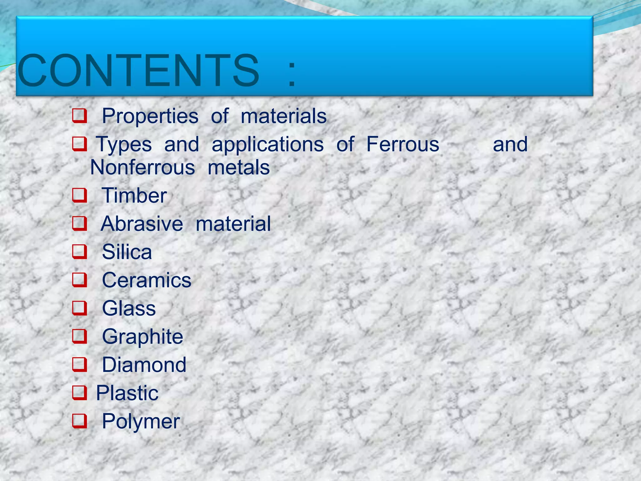 Eme engineering materials | PPTX