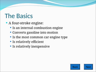 The four stroke engine basics for all leves | PPT